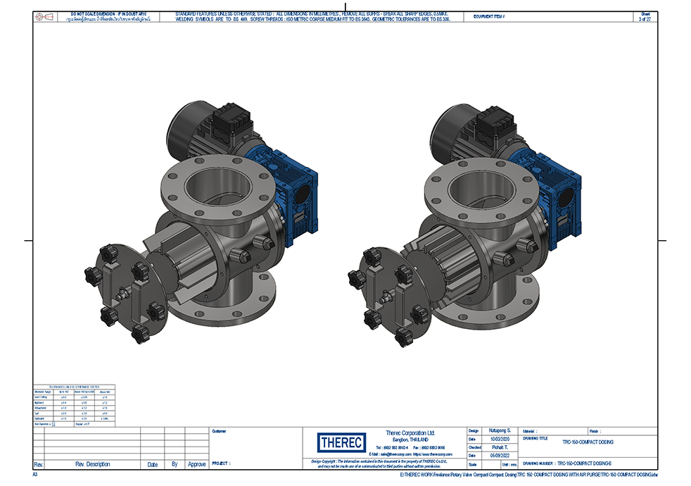 Rotary valve : TRC - CP DS Series : โรตารี่วาล์ว | THEREC CORPORATION ...